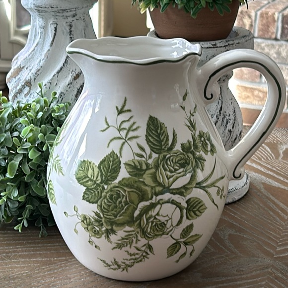 Dining | New Vintage Inspired Shabby Chic French Cottage Toile Roses ...